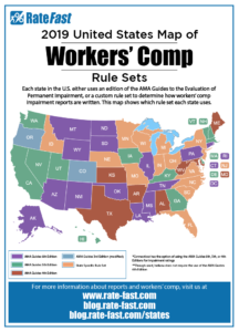 2019 United States Map of Workers’ Comp Rule Sets – RateFast Blog